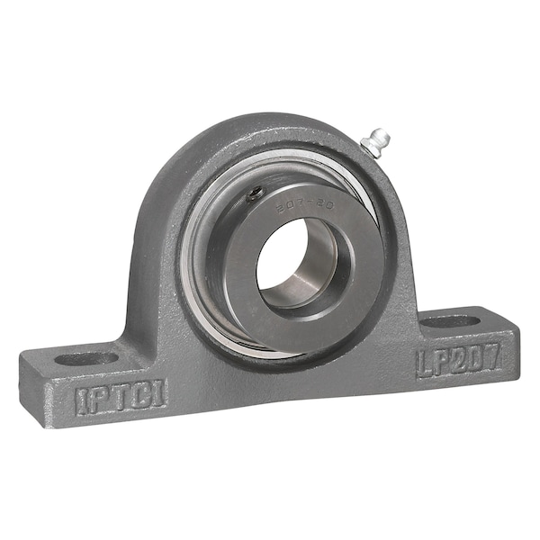 Iptci Pillow Block Ball Bearing Mounted Unit, .75 in Bore, Eccentric Collar Locking SALP204-12G ...